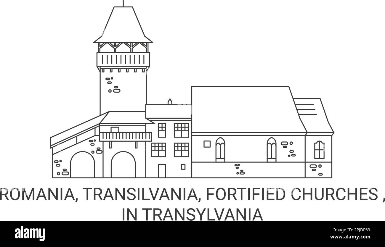 Medieval tower romania Stock Vector Images - Alamy