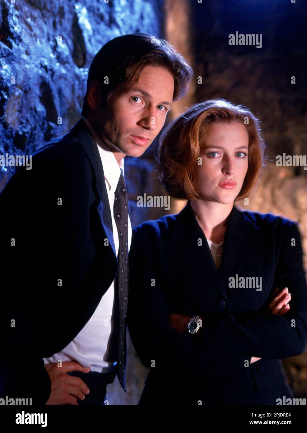 DAVID DUCHOVNY and GILLIAN ANDERSON in THE X FILES (1993), directed by ...