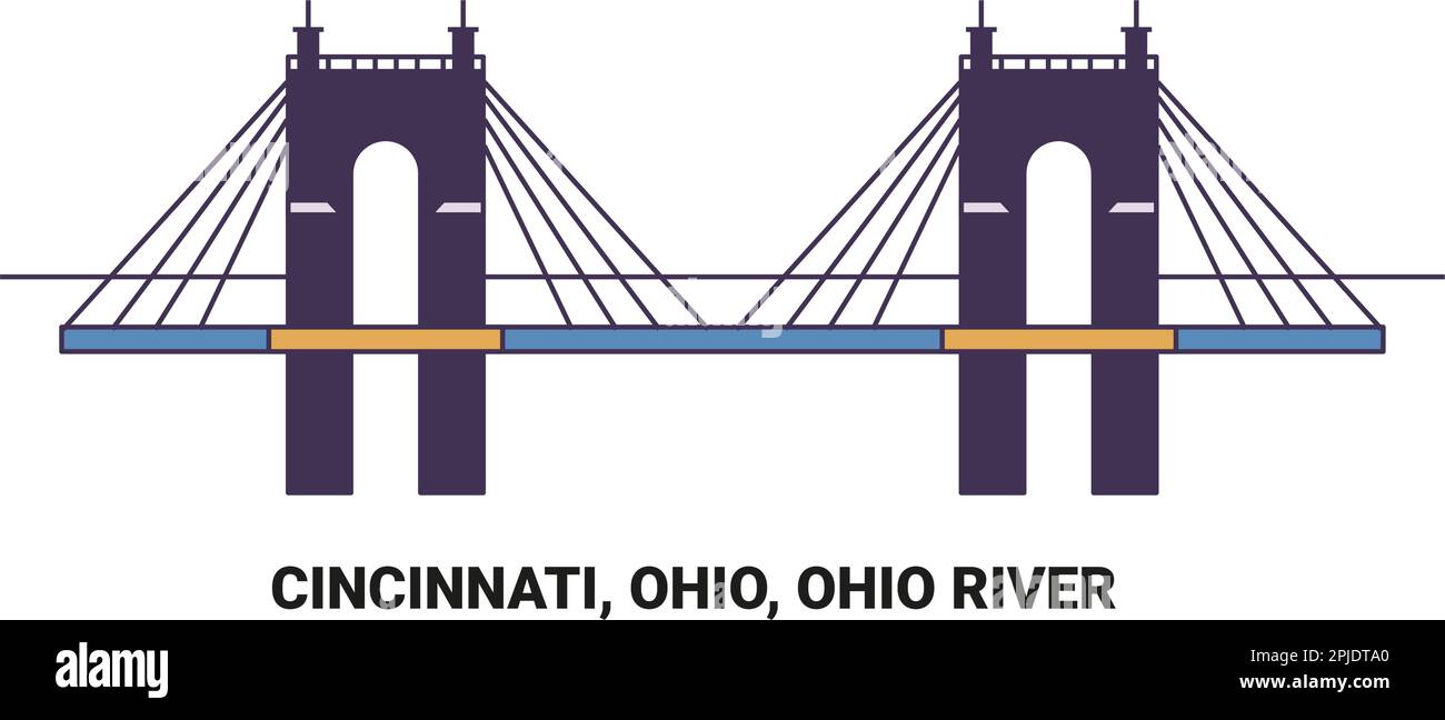 Cincinnati ohio river Stock Vector Images - Alamy