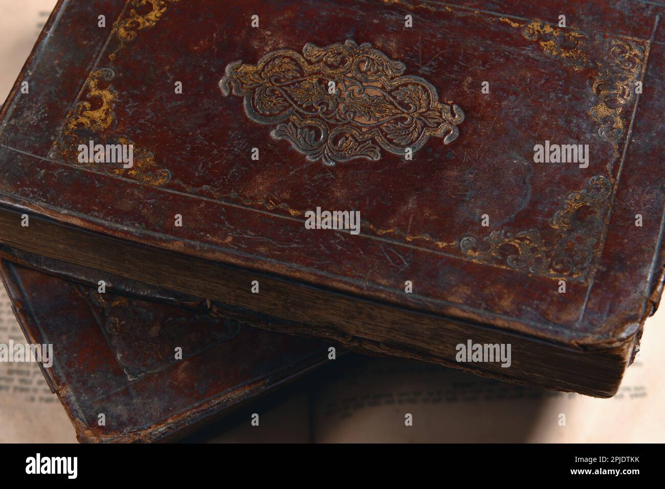 Gold leaf book cover hi-res stock photography and images - Alamy