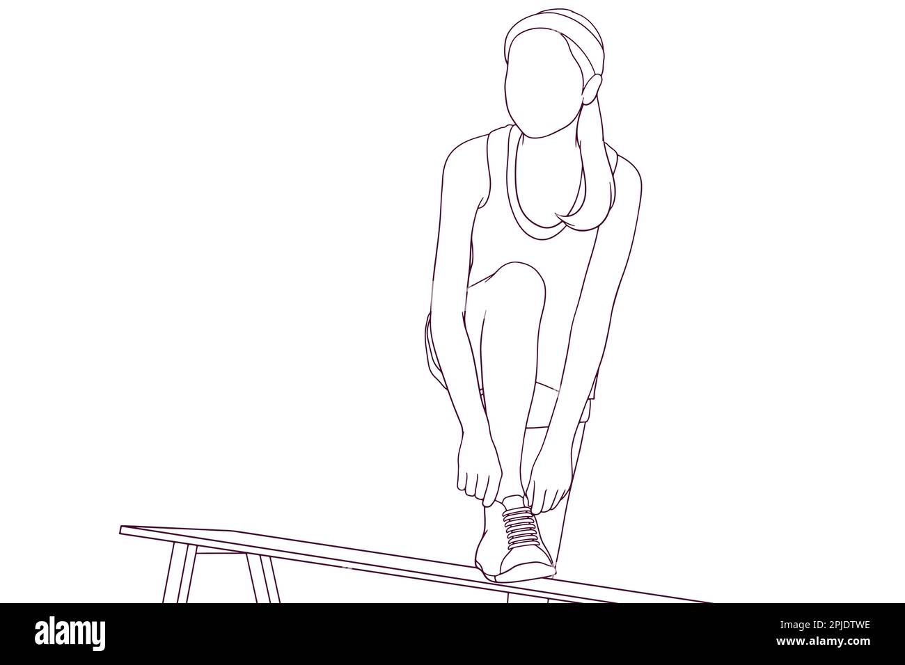 Woman Getting Dressed Clip Art