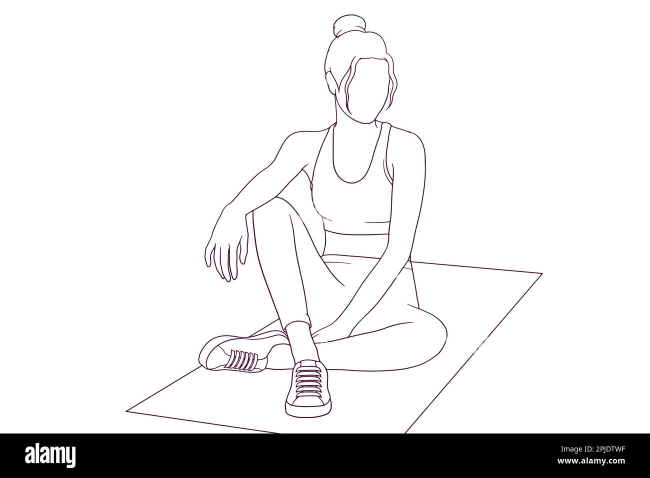 Rest and recovery workout Stock Vector Images - Alamy