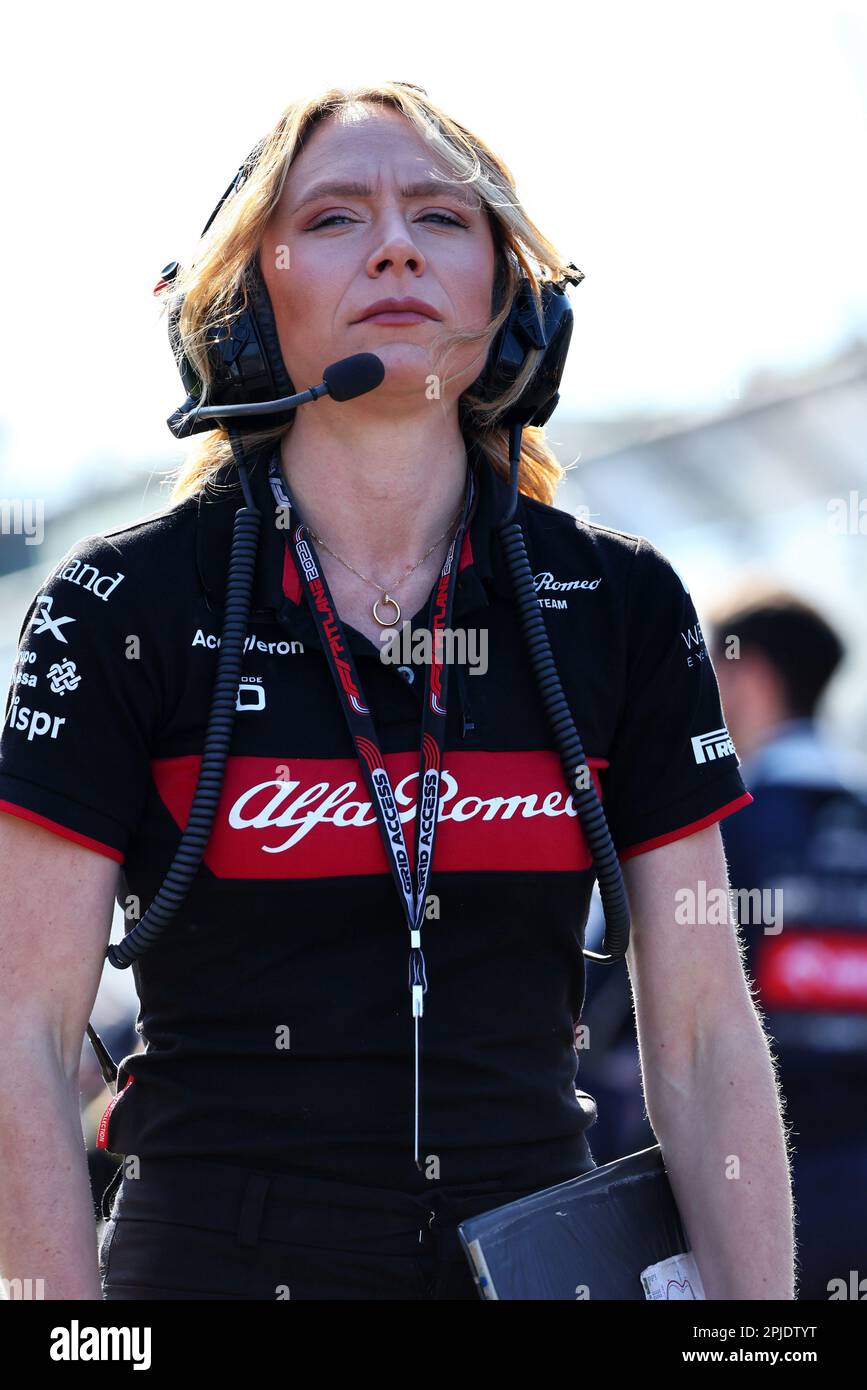 Melbourne, Australia. 02nd Apr, 2023. Ruth Buscombe (GBR) Alfa Romeo F1 ...