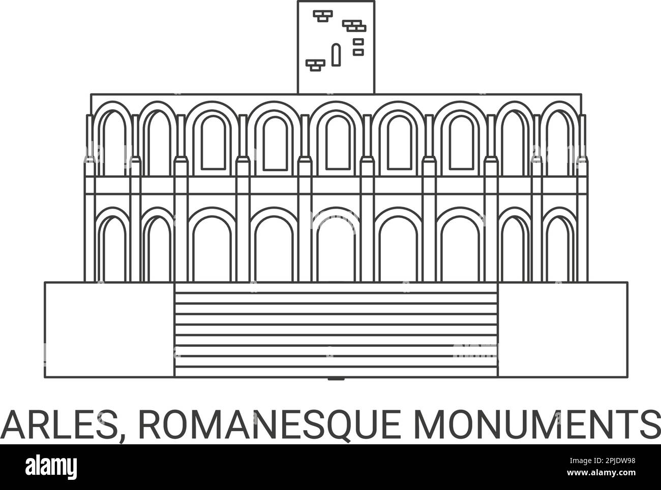 Arles roman romanesque monuments hi-res stock photography and images ...
