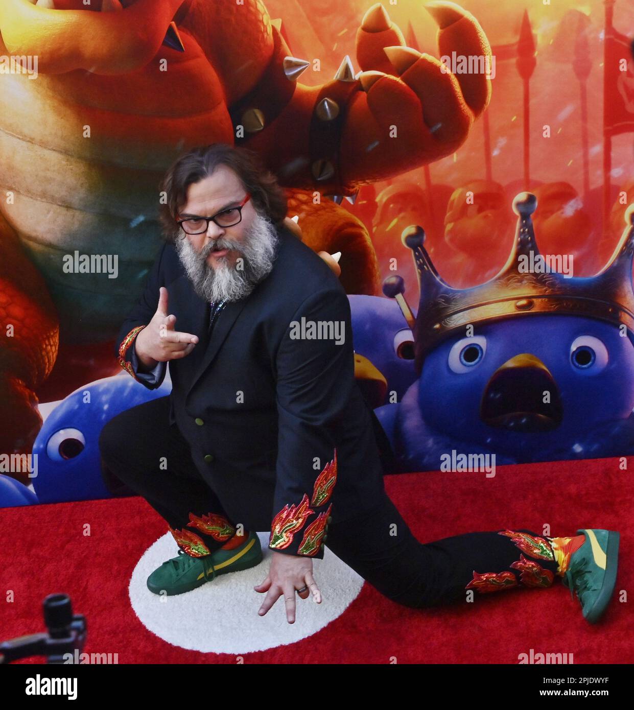 Los Angeles, United States. 01st Apr, 2023. Cast member Jack Black, the ...