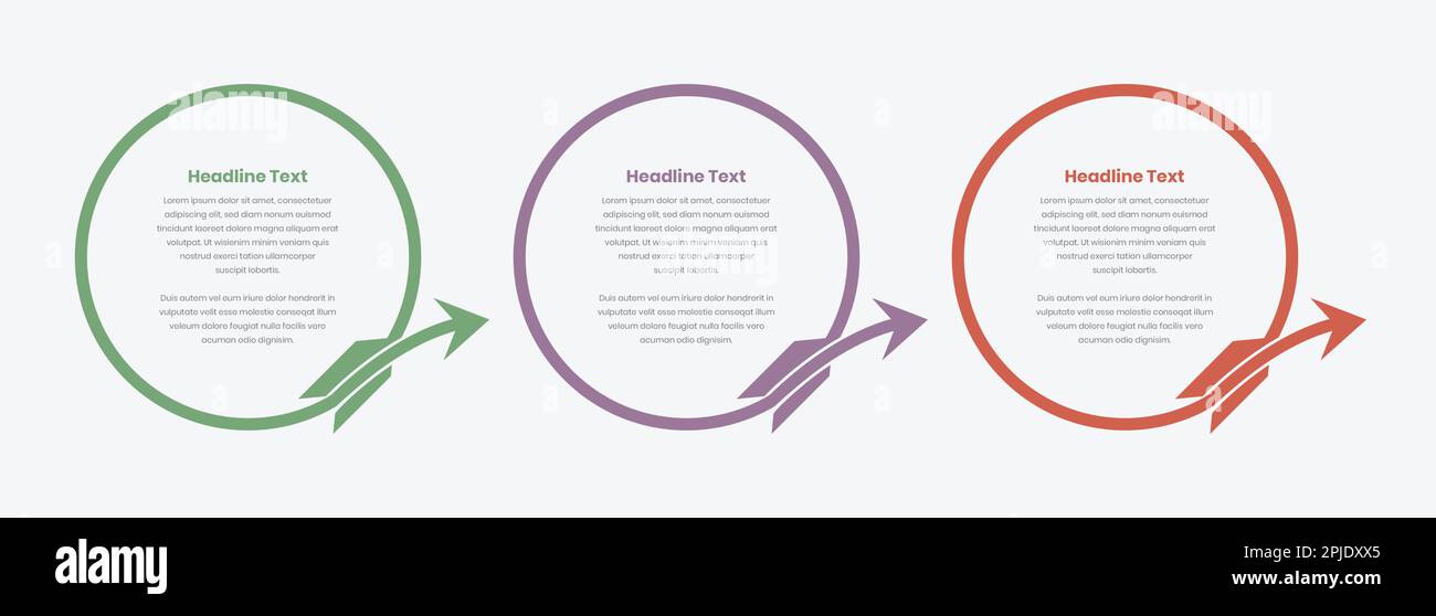 Progress infographic business template in arrow shape Stock Vector ...