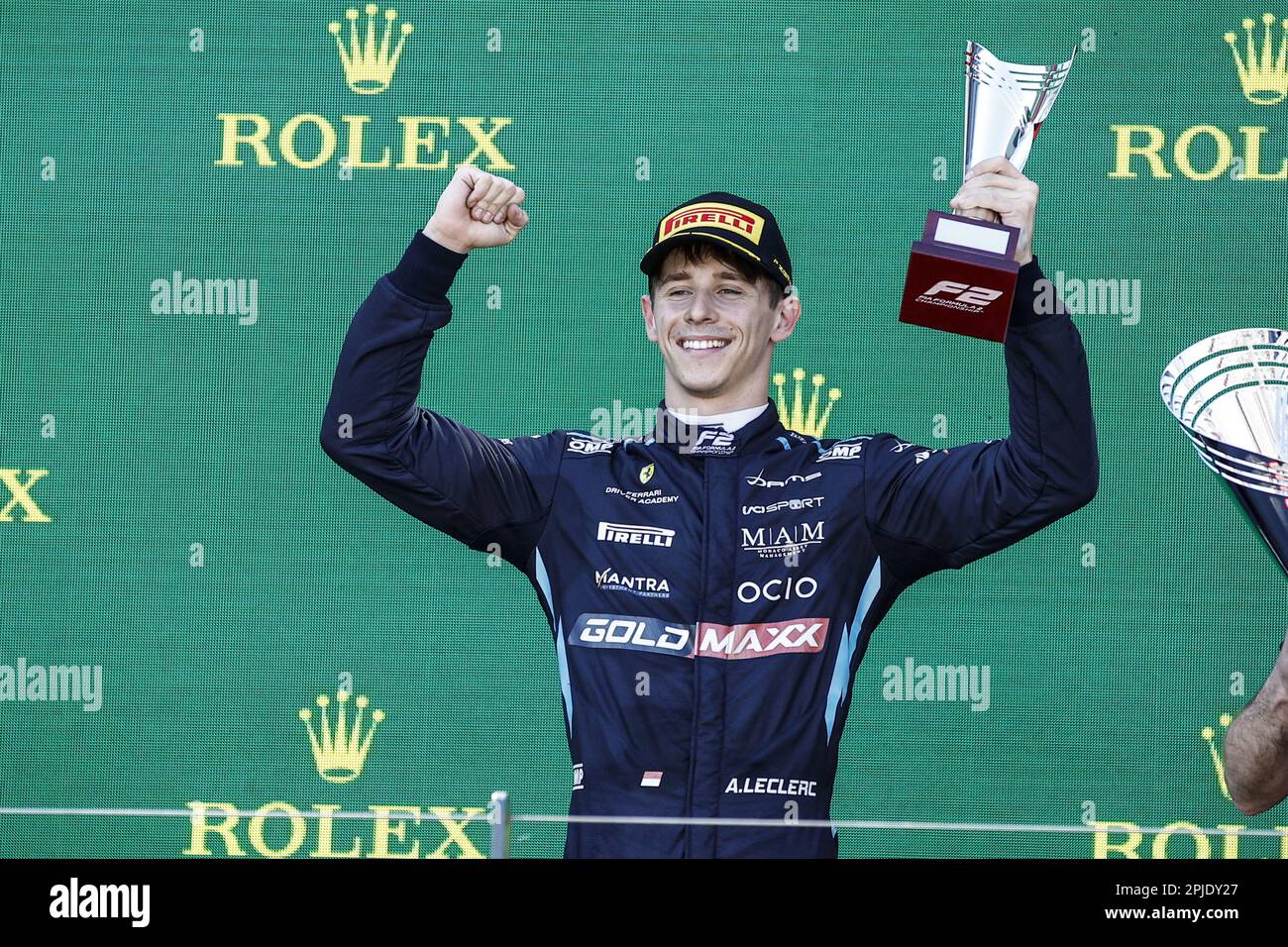 LECLERC Arthur (mco), DAMS, Dallara F2, portrait podium during the 3rd ...