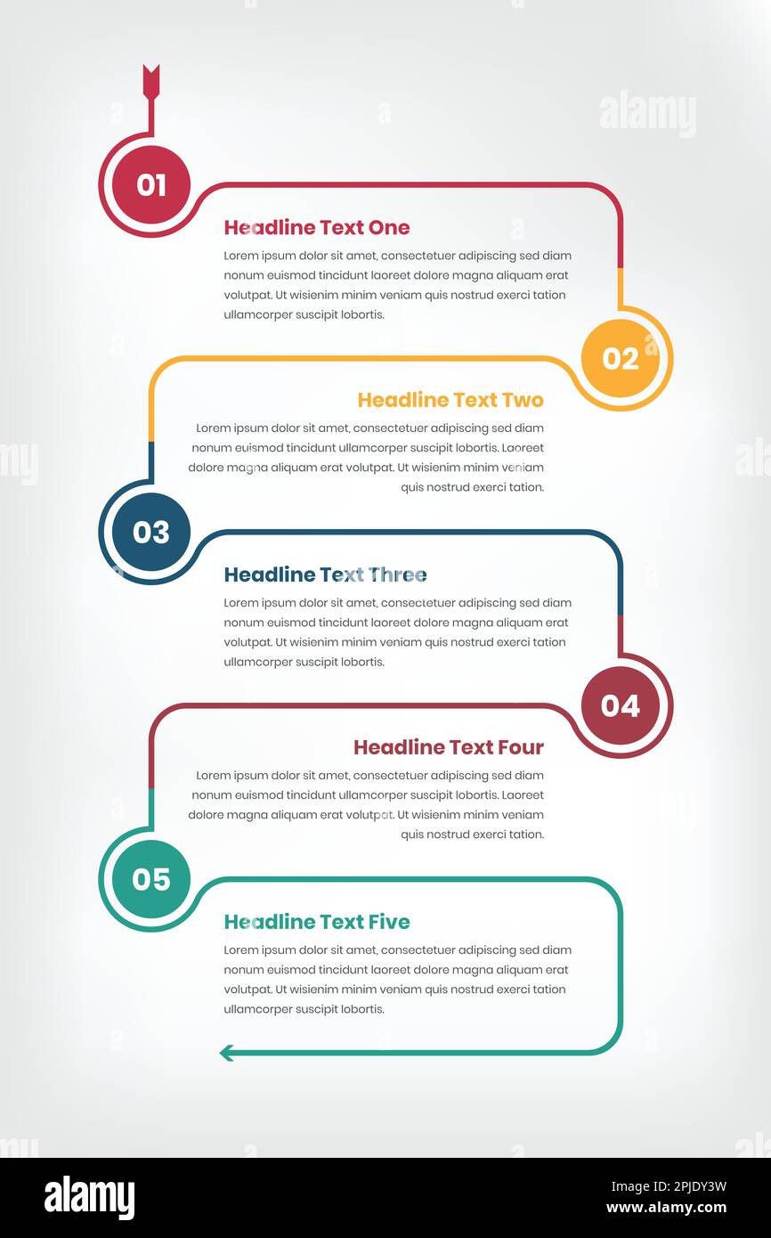 Timeline business infographic template design with number Stock Vector ...