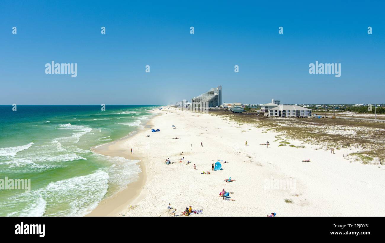 Aerial view of Perdido Key Beach West Stock Photo - Alamy