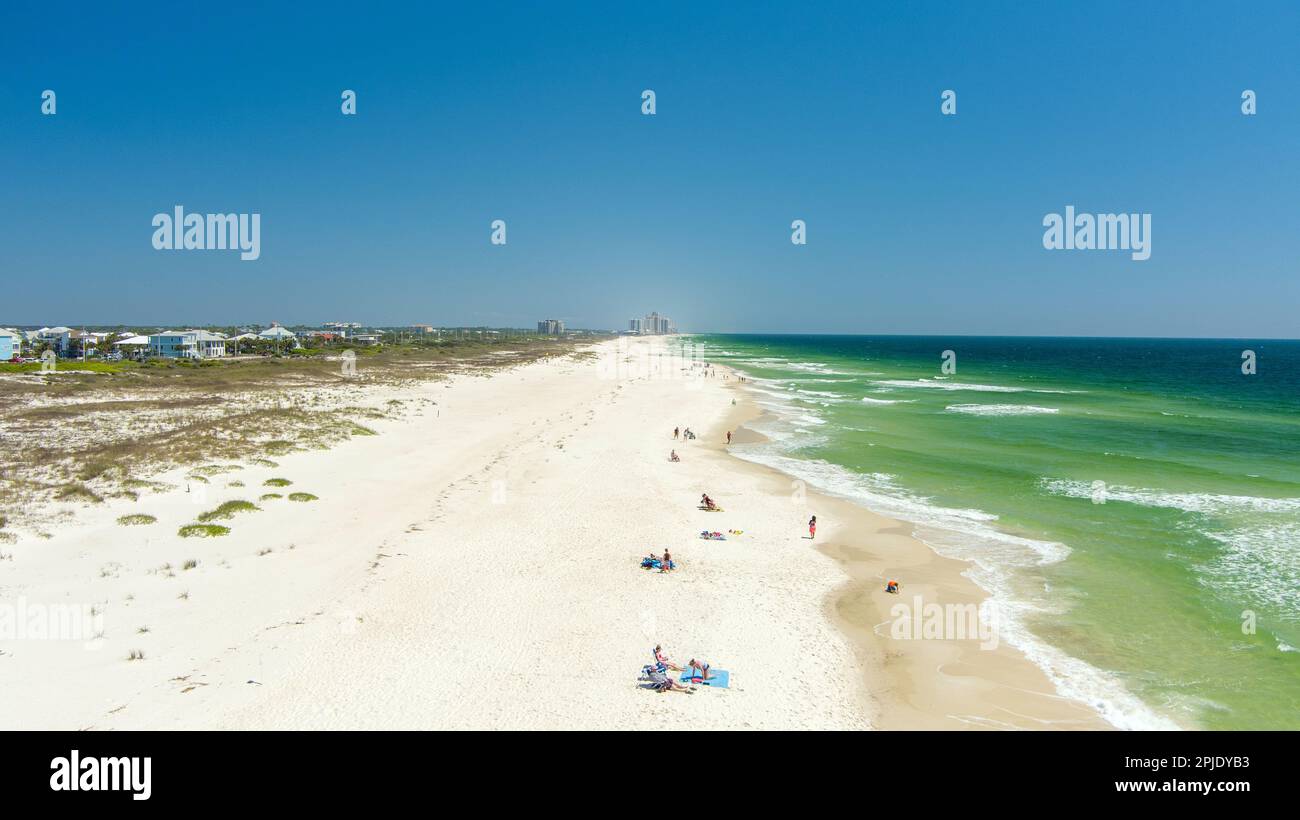 Aerial view of Perdido Key Beach East Stock Photo - Alamy