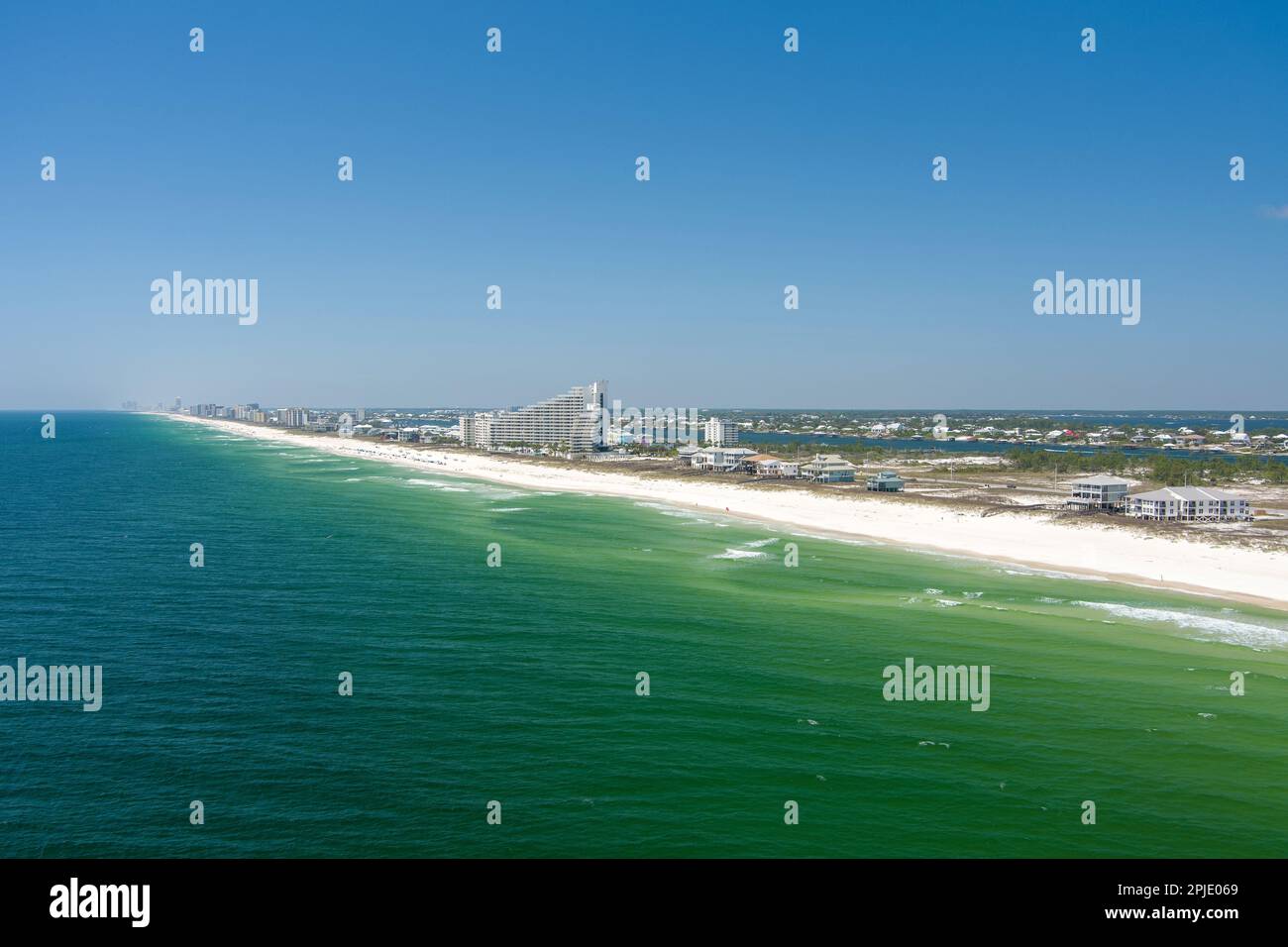 Aerial view of Perdido Key Beach and Ono Island Stock Photo - Alamy