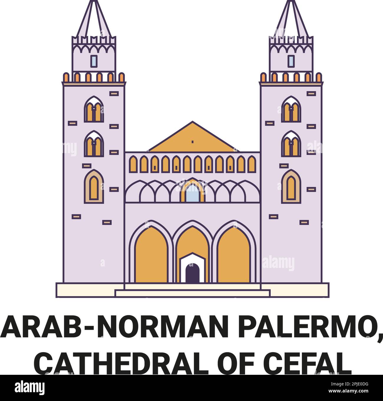Fascinating historic cathedral Stock Vector Images - Alamy