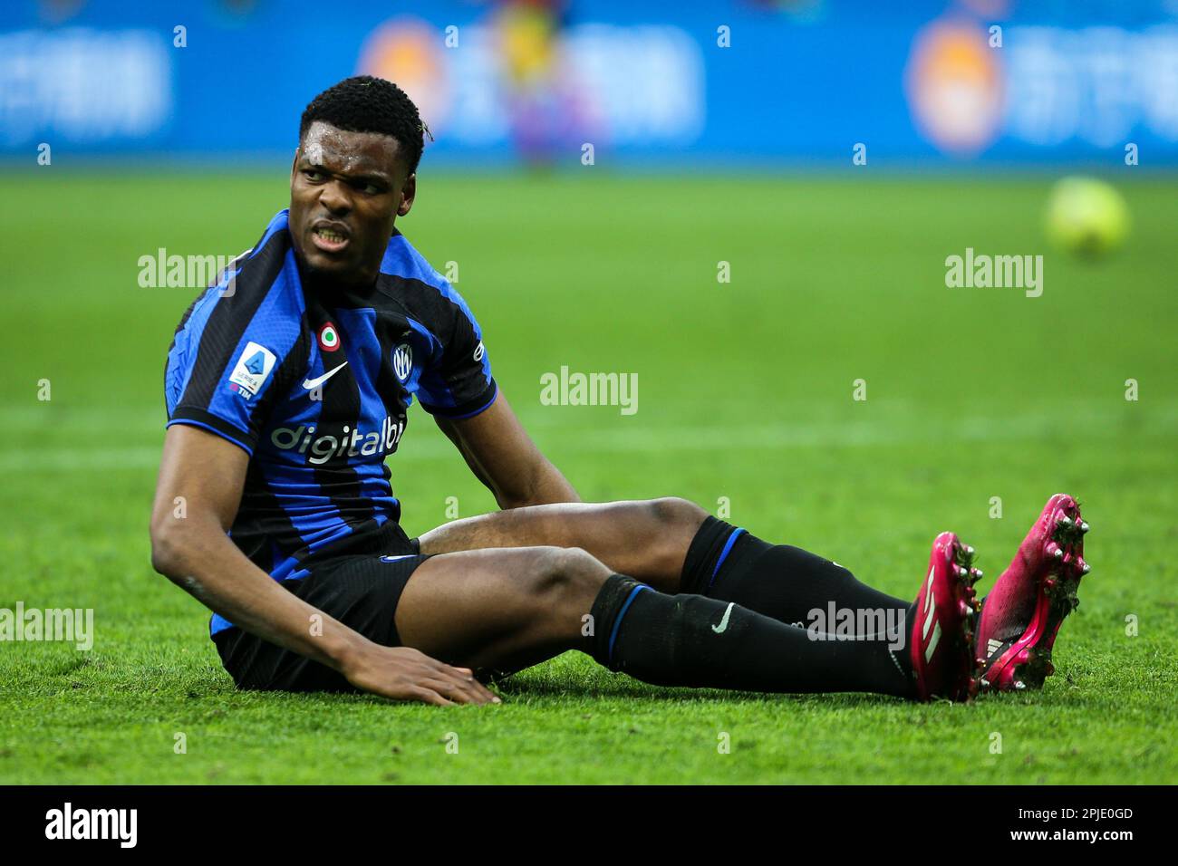Denzel Dumfries, Inter player Stock Photo - Alamy