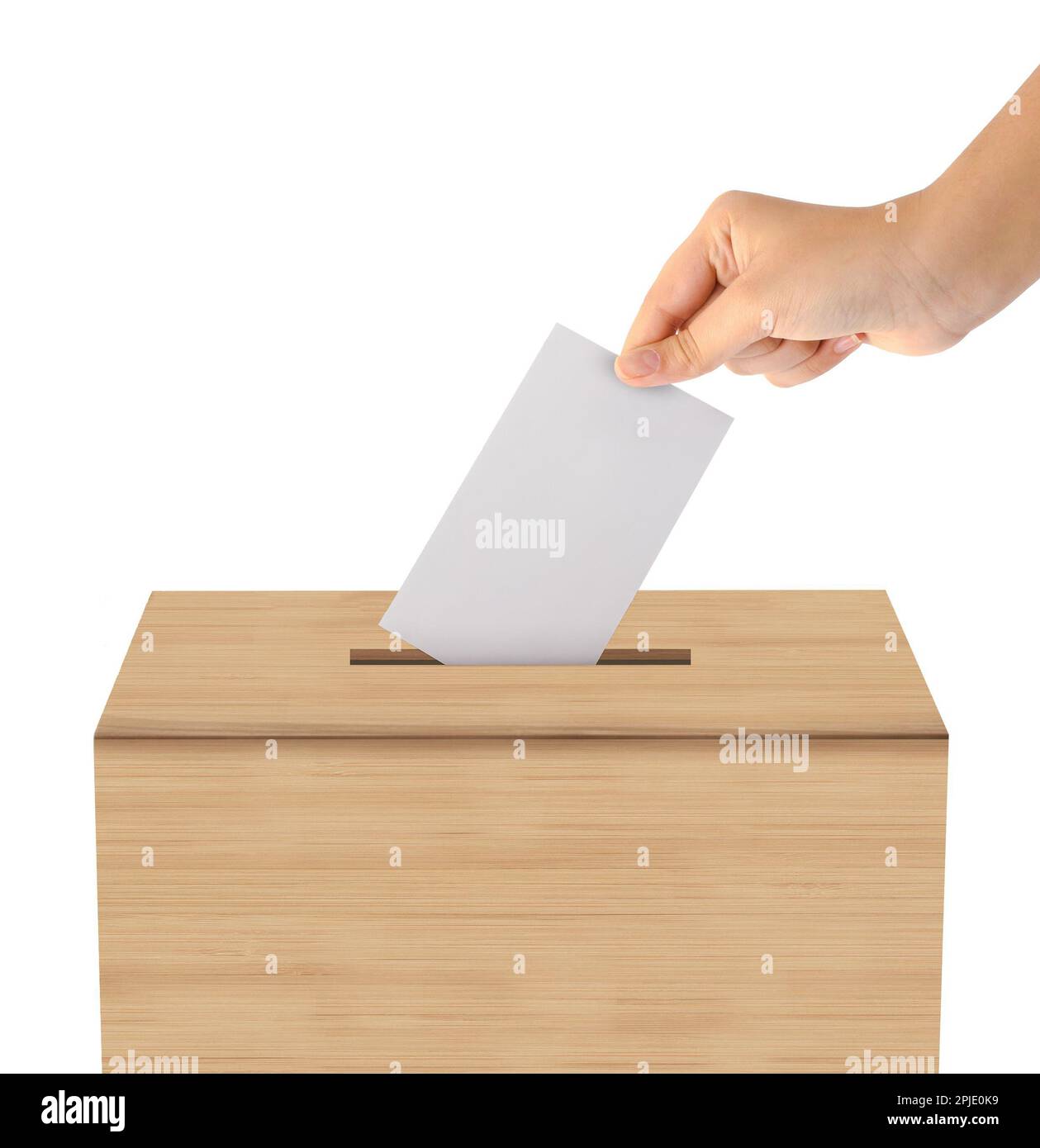 Ballot box hand female hi-res stock photography and images - Alamy
