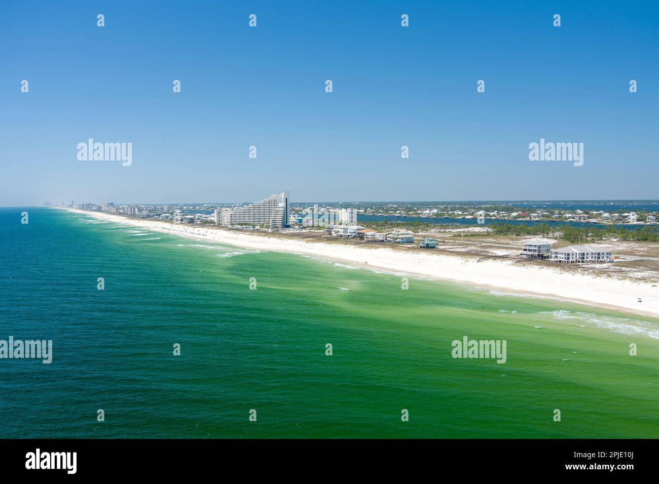 Aerial view of Perdido Key Beach and Ono Island Stock Photo - Alamy