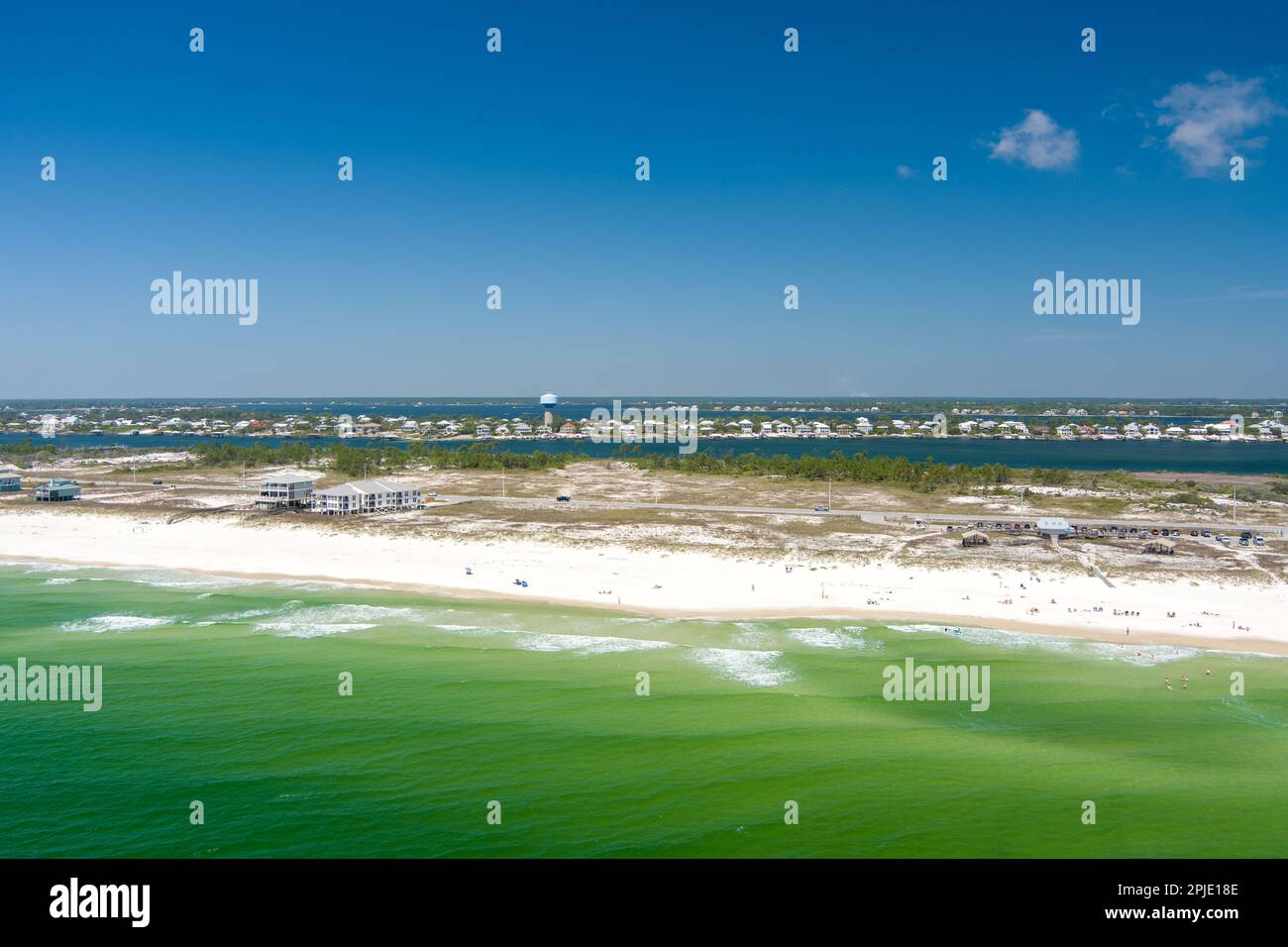 Aerial view of Perdido Key Beach and Ono Island Stock Photo - Alamy