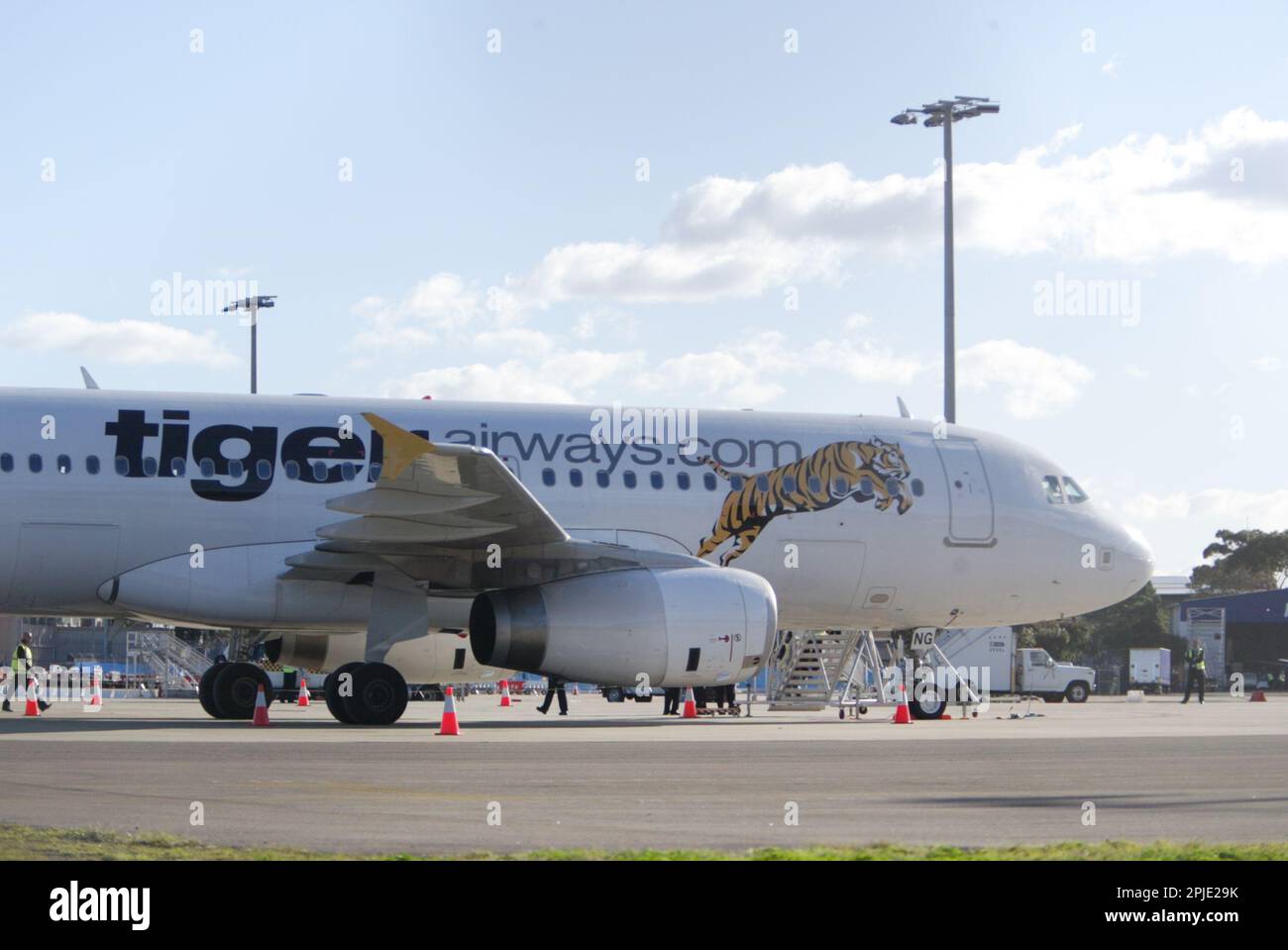 The inaugural flight of Tiger Airways, the budget subsidiary of ...