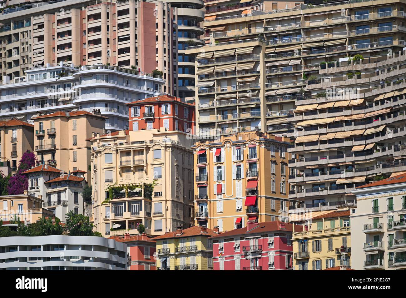 New and old buildings in Monaco cityscape Stock Photo - Alamy