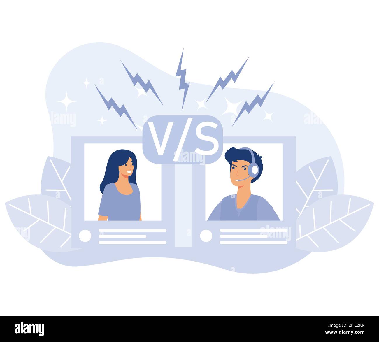 Competition between two Stock Vector Images - Alamy