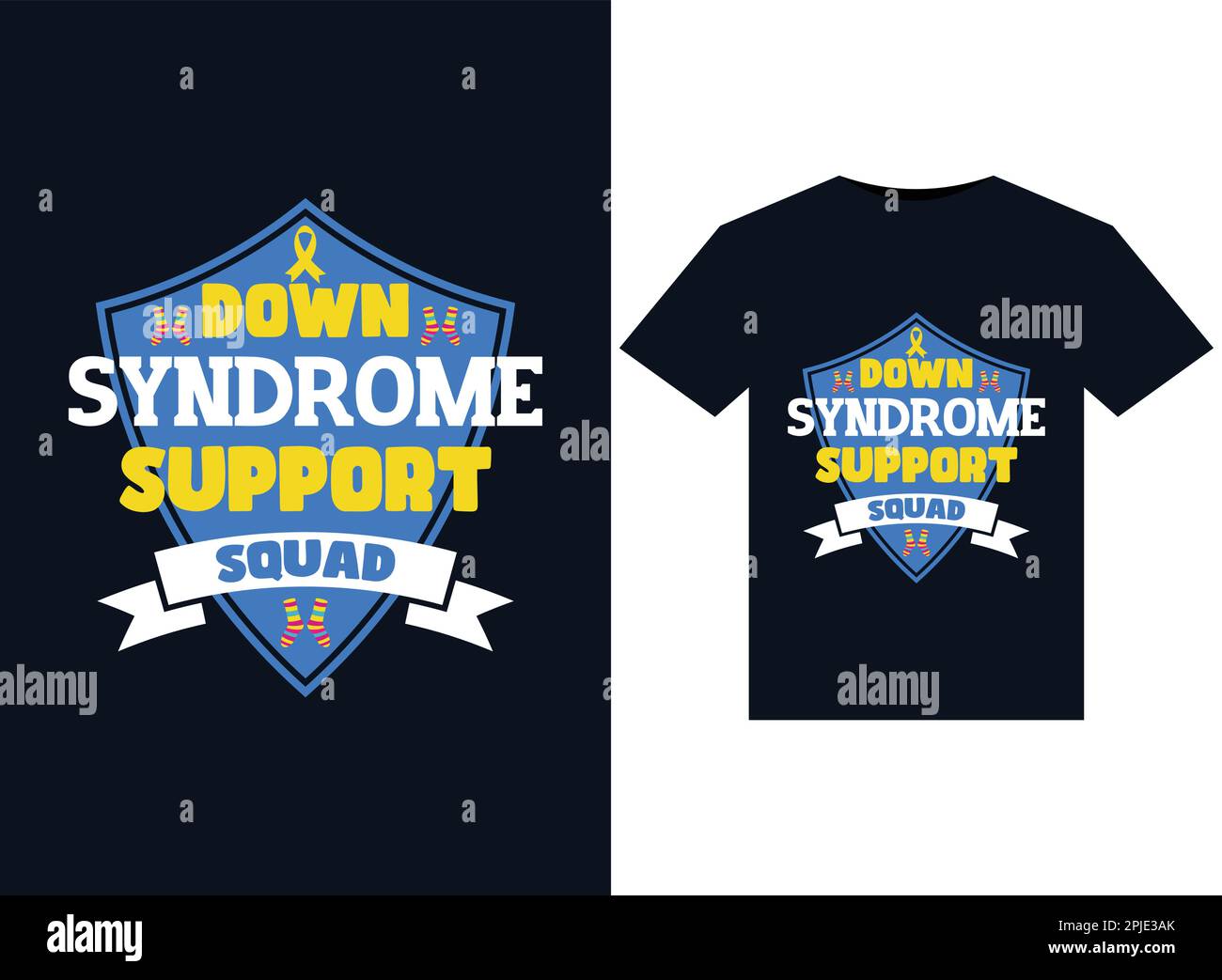 Down Syndrome Support Squad illustrations for print-ready T-Shirts ...