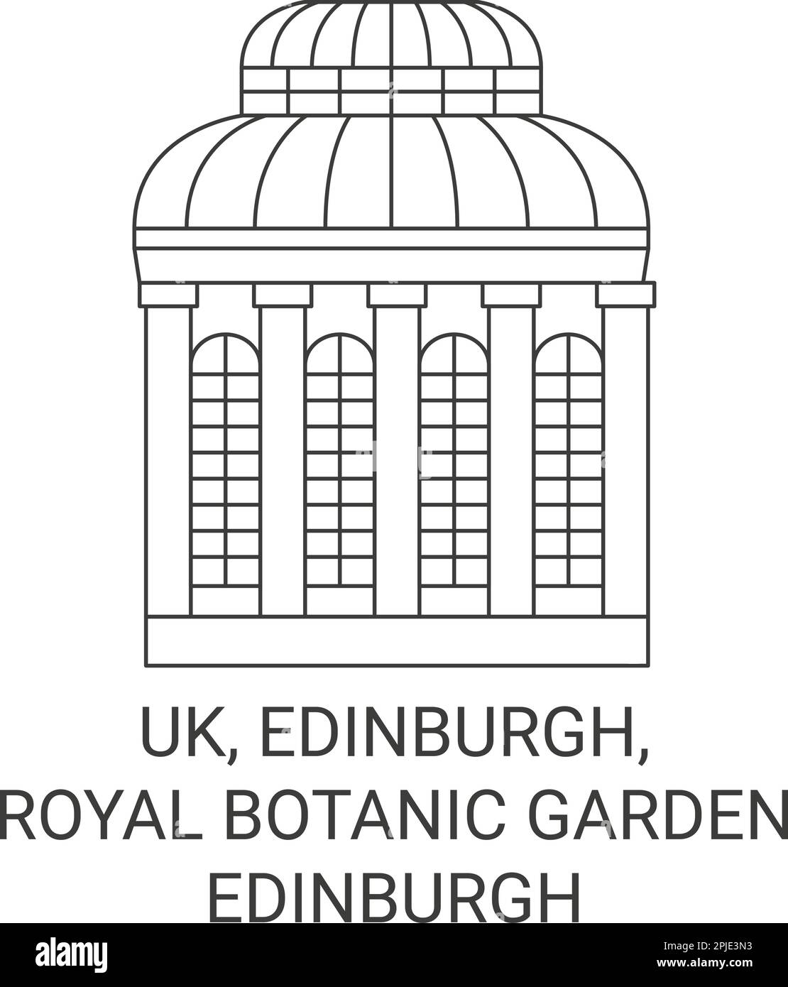 Botanic garden edinburgh spring Stock Vector Images - Alamy