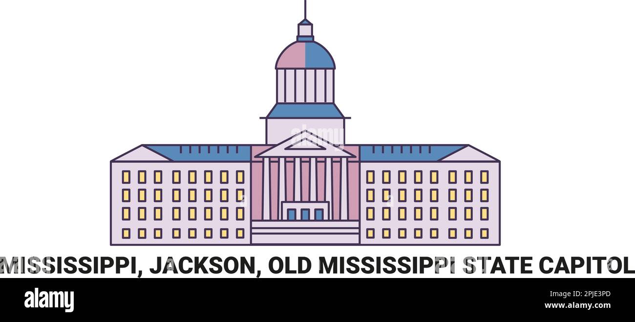 United States, Mississippi, Jackson, Old Mississippi State Capitol ...