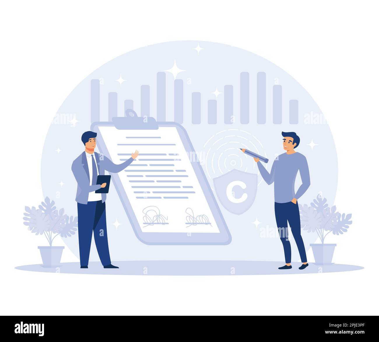 Professional help concept, Accounting, licensing contract, consulting ...