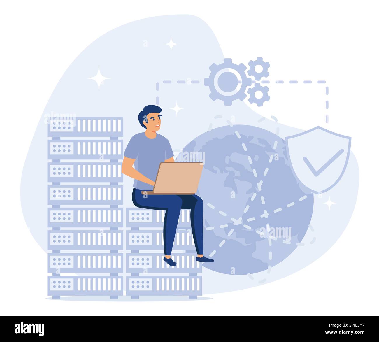 Internet Security Settings Concept Proxy Server Vpn Access Secure Web Traffic Ip Address