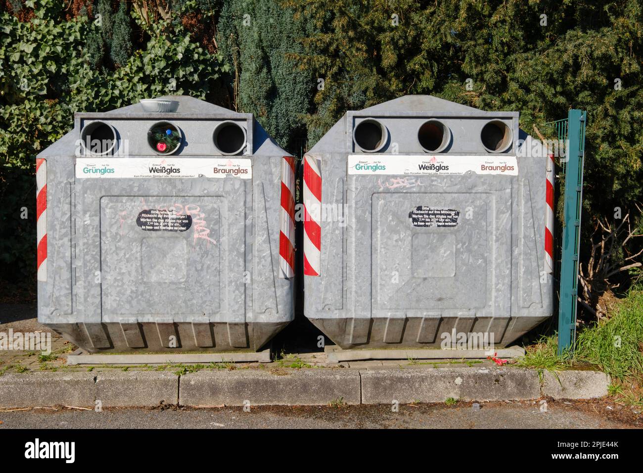 Container for waste glass Stock Photo - Alamy