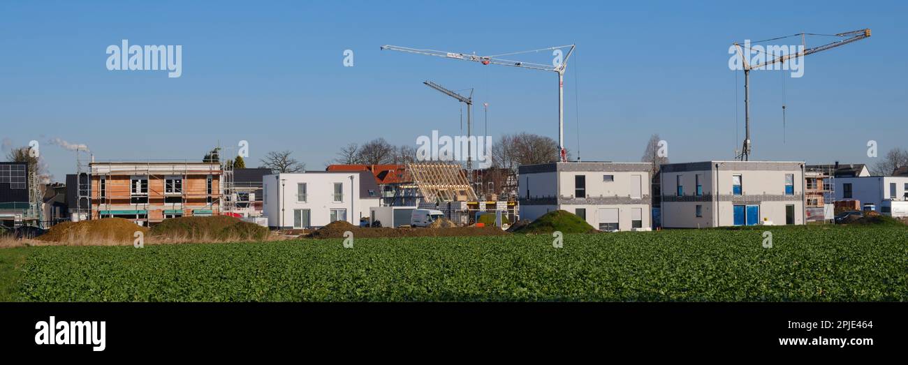 New building at a colony Stock Photo - Alamy