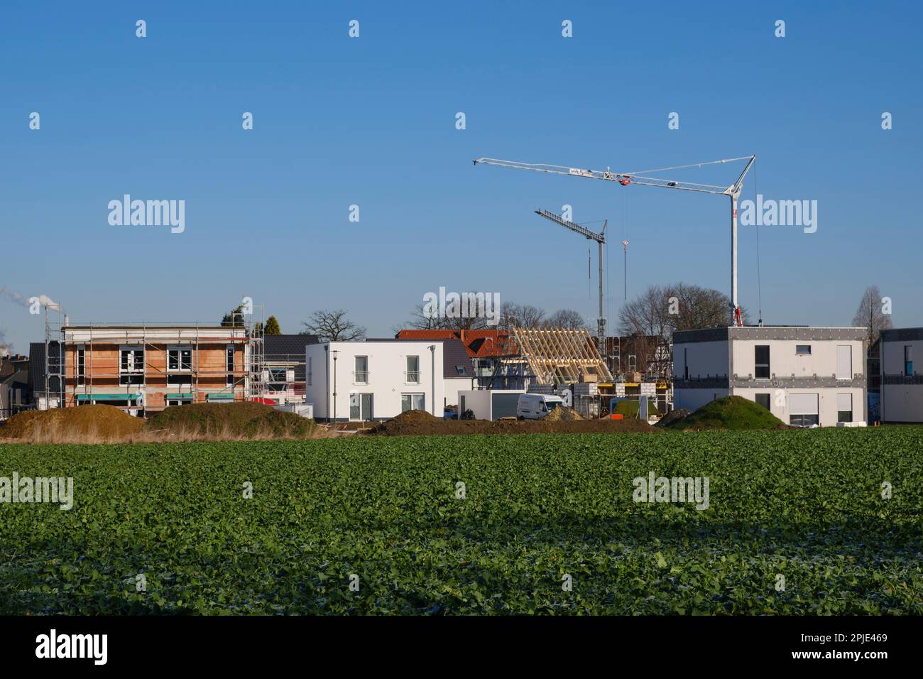 New building at a colony Stock Photo - Alamy