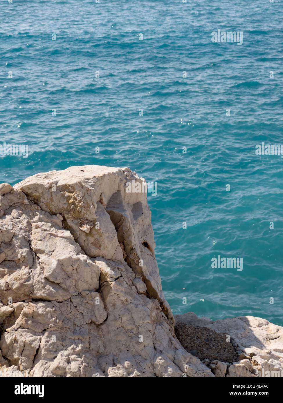 mediterranean sea with rocks background of Cote d'azur, travel content ...