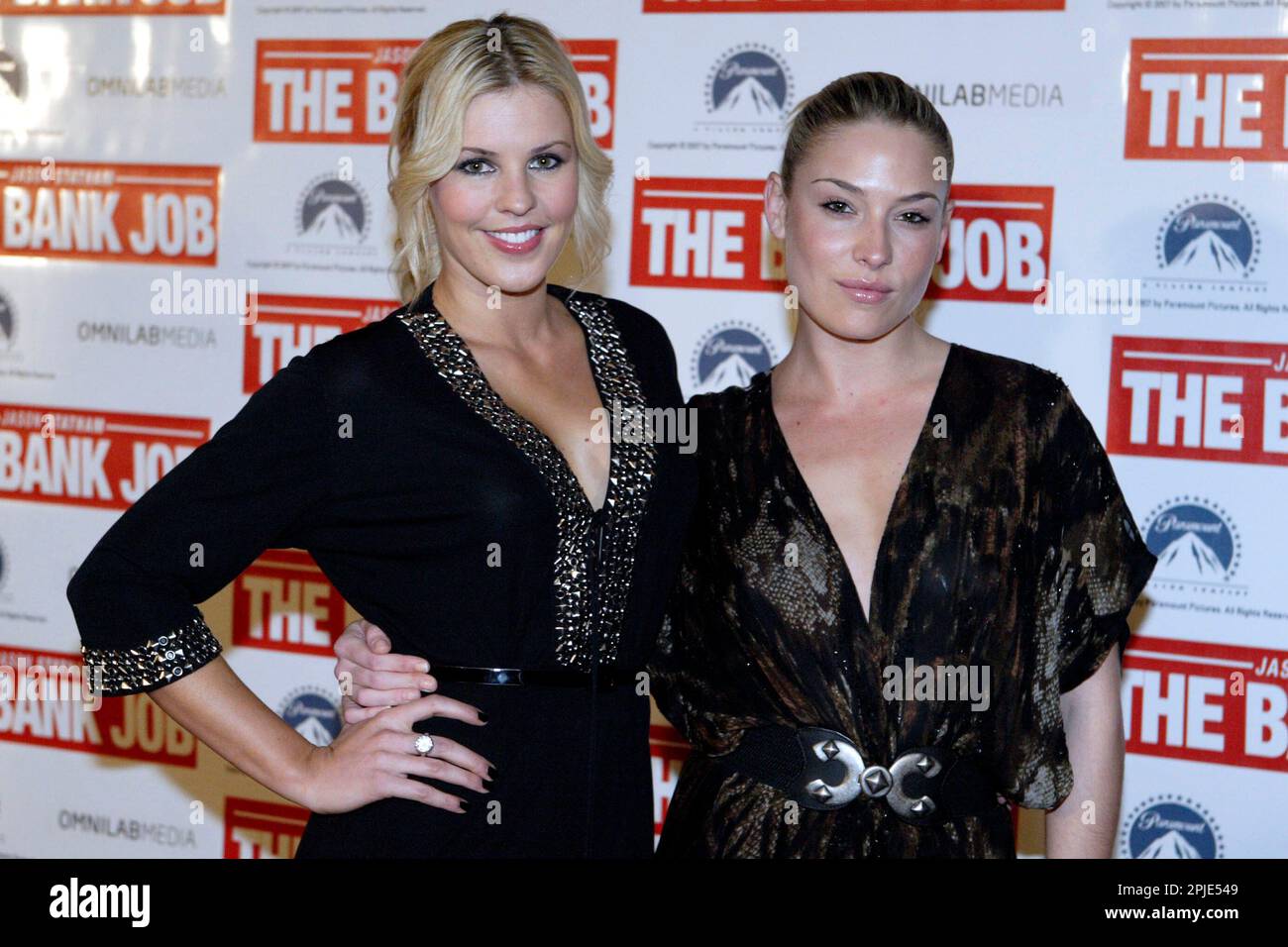 Jaime Wright and Lisa Clark The movie premiere of The Bank Job. Sydney ...