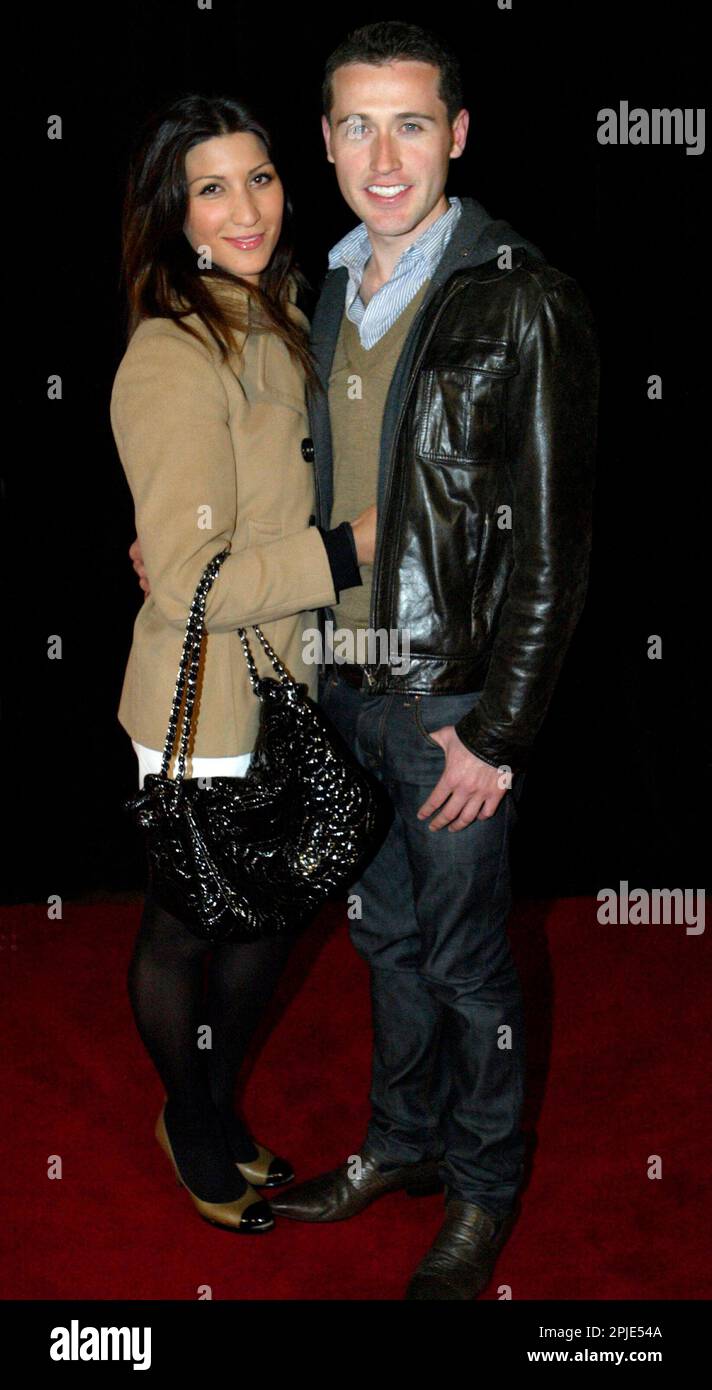 Hoda Vakili and Tom Waterhouse The movie premiere of The Bank Job ...