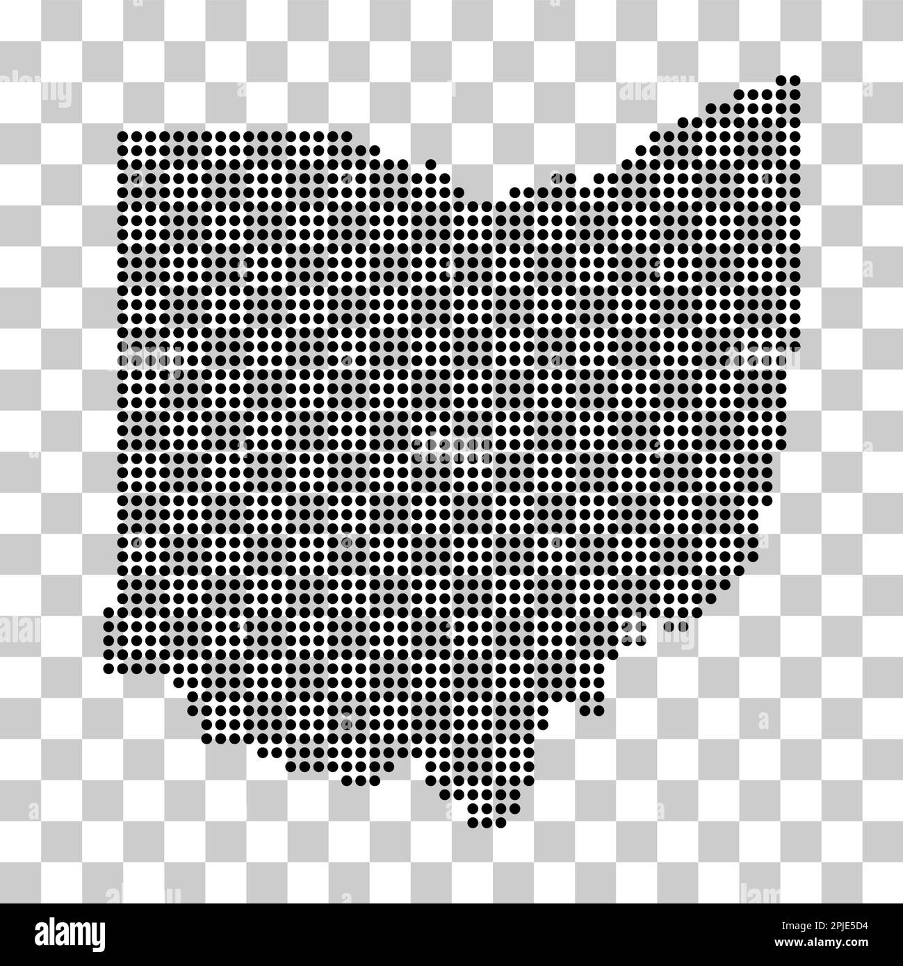 Ohio map shape, united states of america. Flat concept icon symbol ...