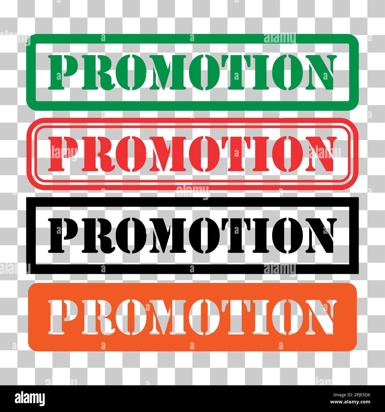 Set of Promotion stamp symbol, label sticker sign button, text banner ...