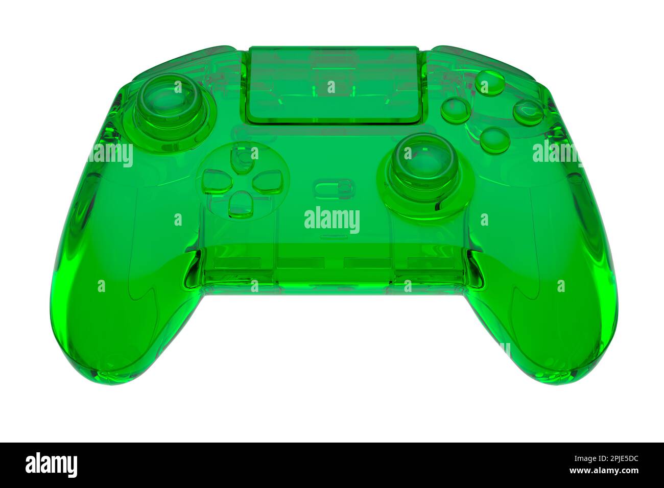 Realistic video game joystick in trendy style glassmorphism or frosted ...