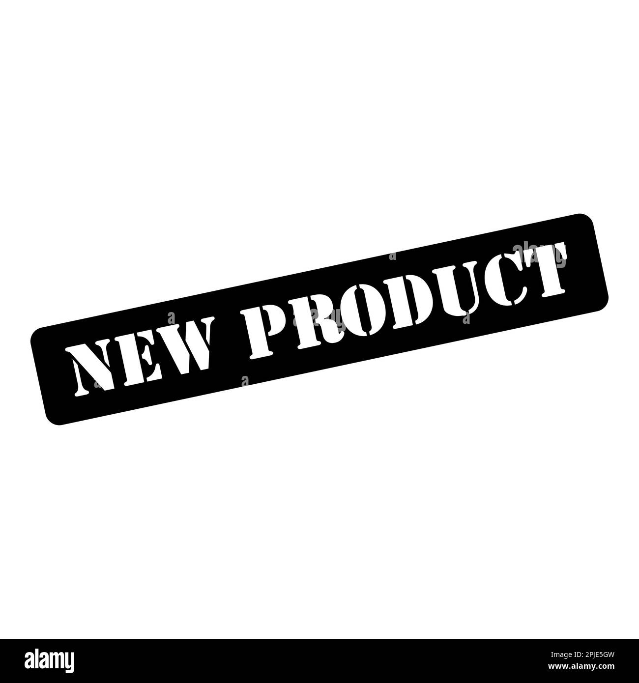 New product stamp symbol, label sticker sign button, text banner vector ...