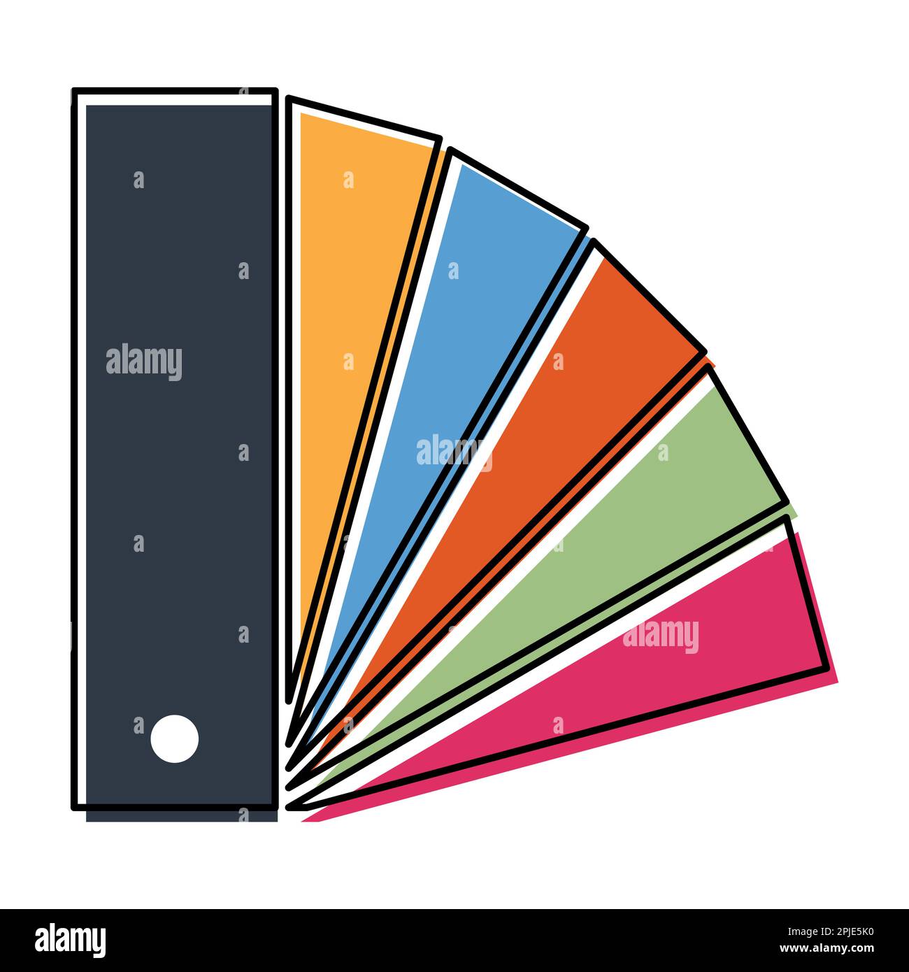 Pantone color icon, colorful graphic catalog symbol, color template web ...