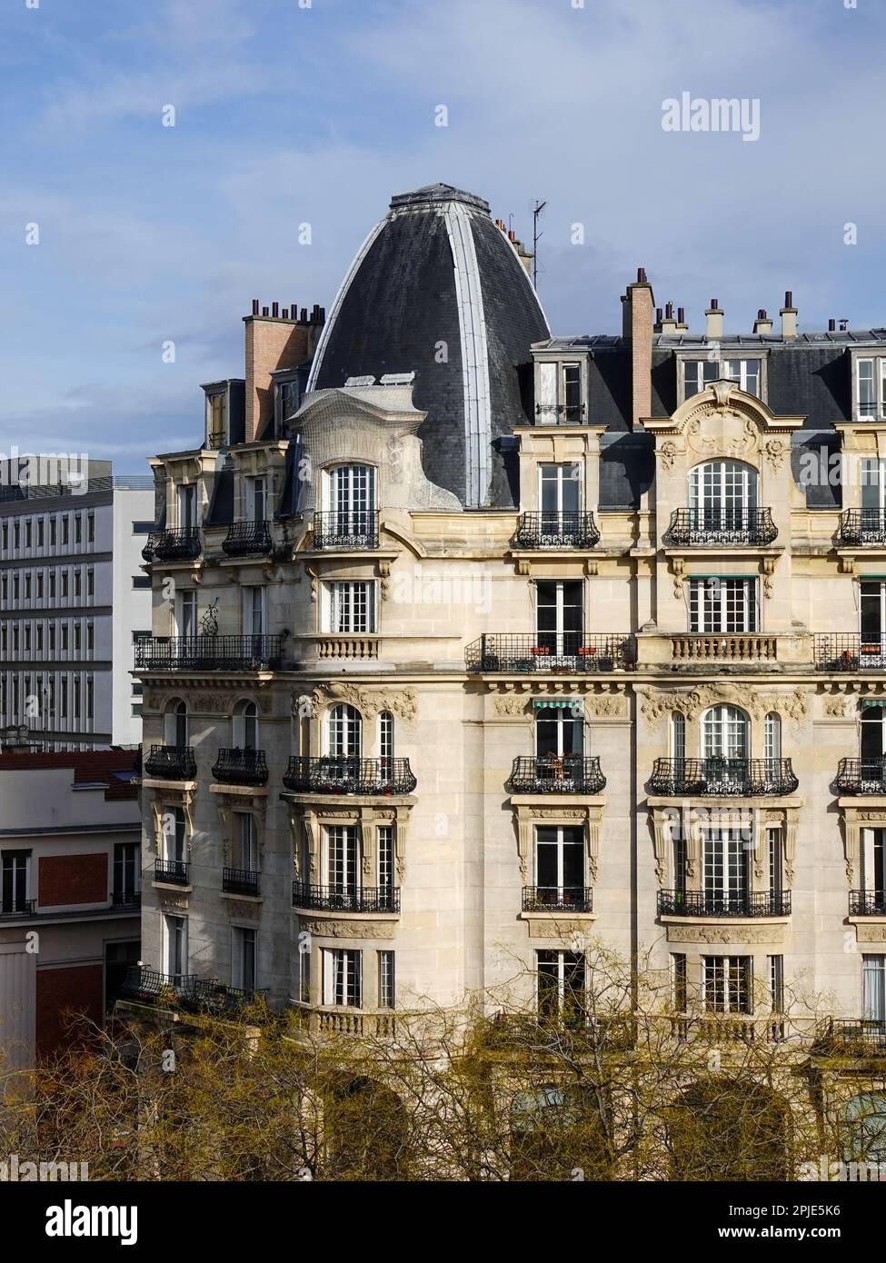 Typical Haussmann building, in the 11th Arrondissement, on Boulevard ...