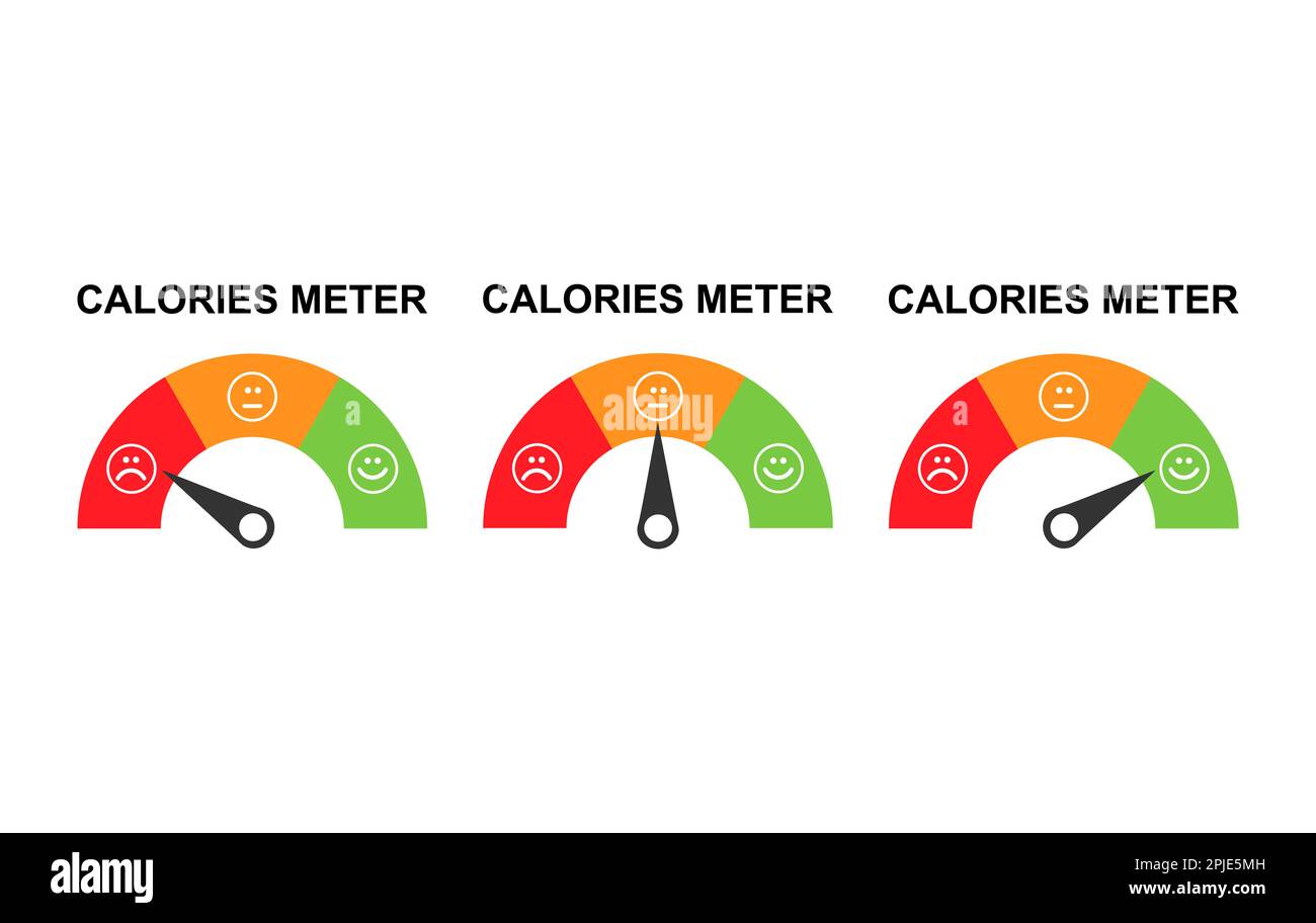 Set of Calories healthy diet icon, nutrition food low sign, kcal zero ...