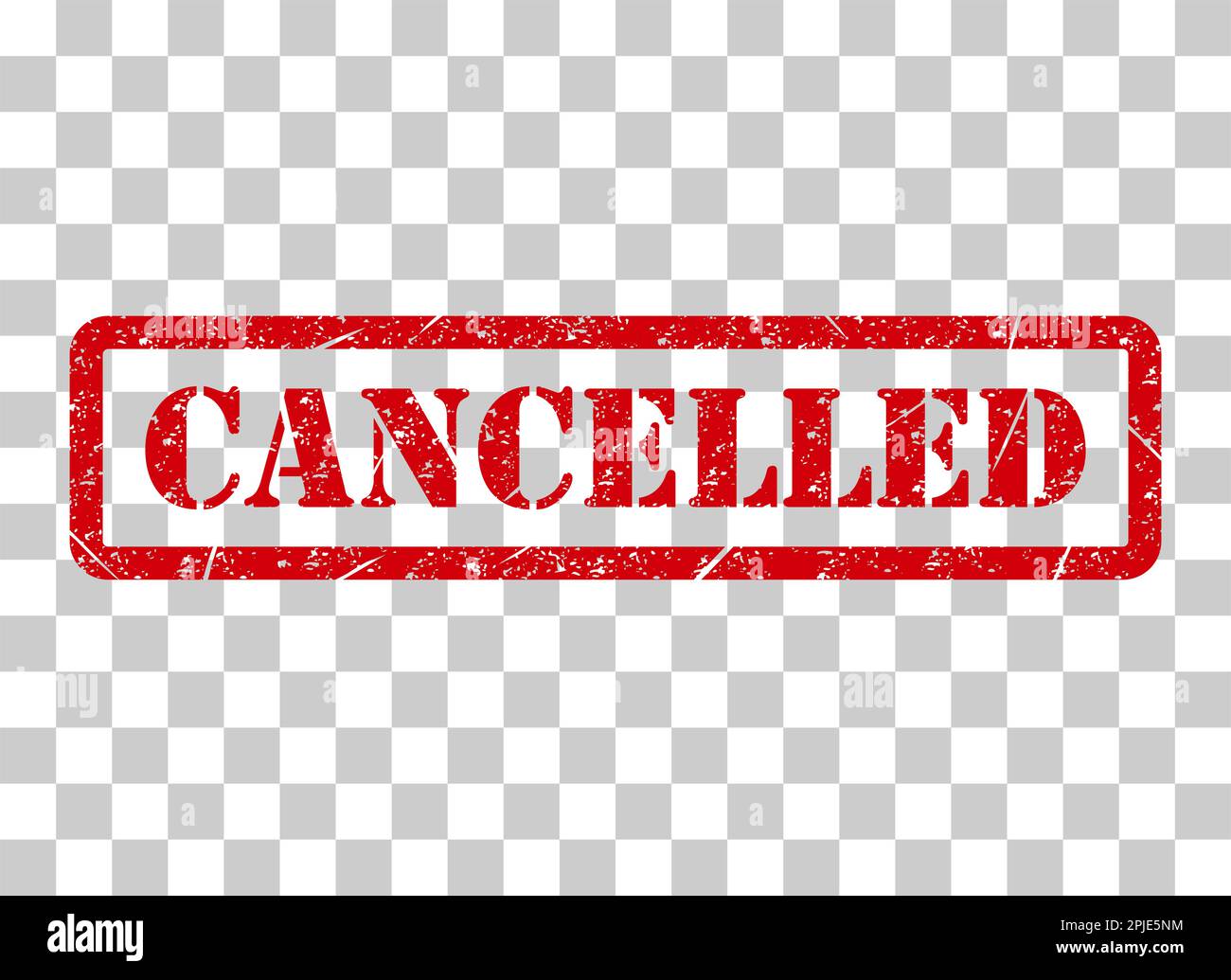 Cancelled stamp symbol, label sticker sign button, text banner vector ...