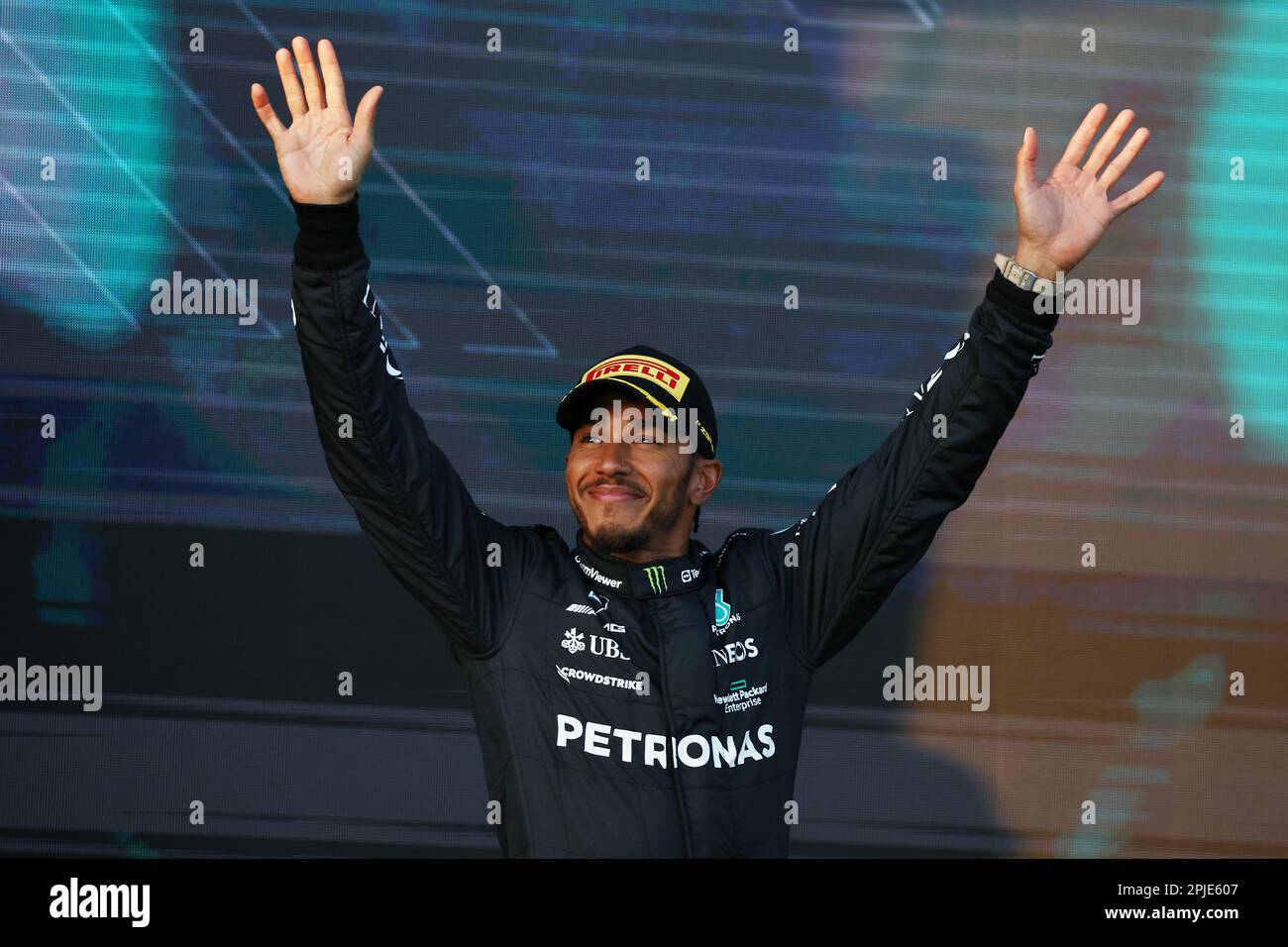 Melbourne, Australia. 02nd Apr, 2023. Lewis Hamilton (GBR) Mercedes AMG ...