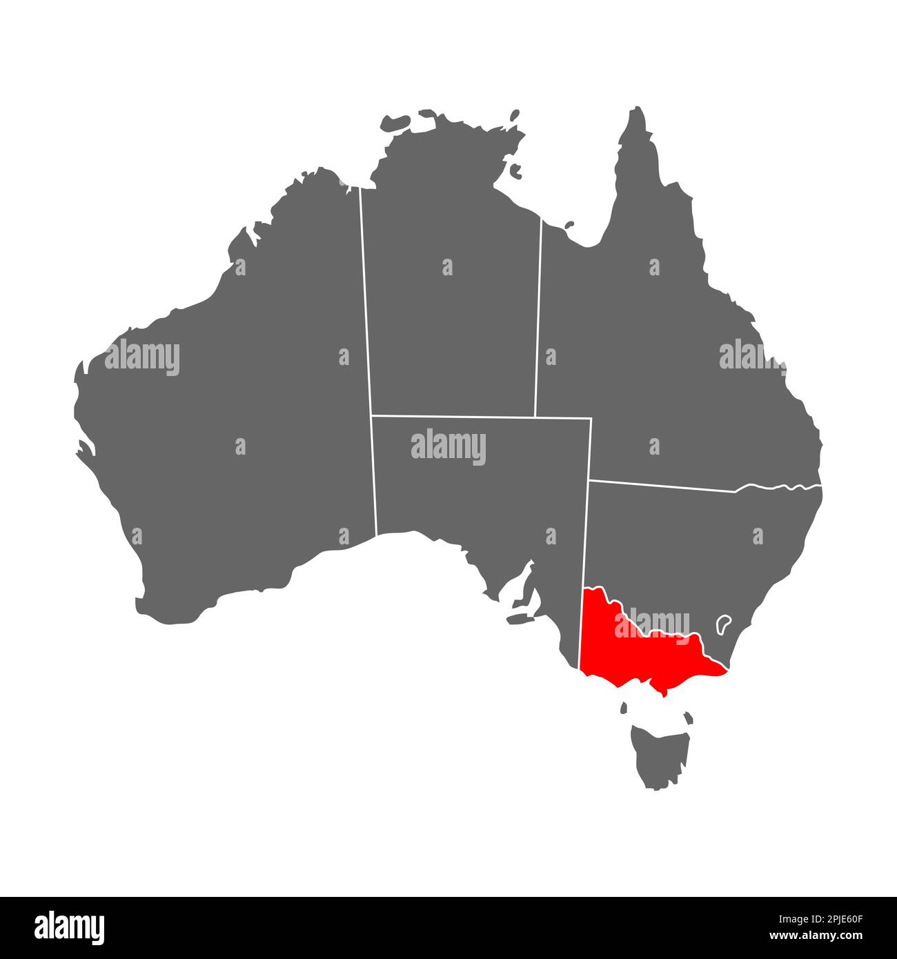 Australia map of Victoria icon, geography blank concept, isolated ...