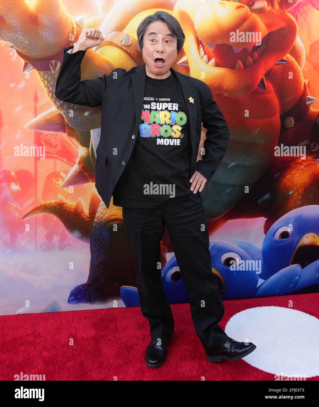 Los Angeles, USA. 01st Apr, 2023. Shigeru Miyamoto arrives at Universal ...