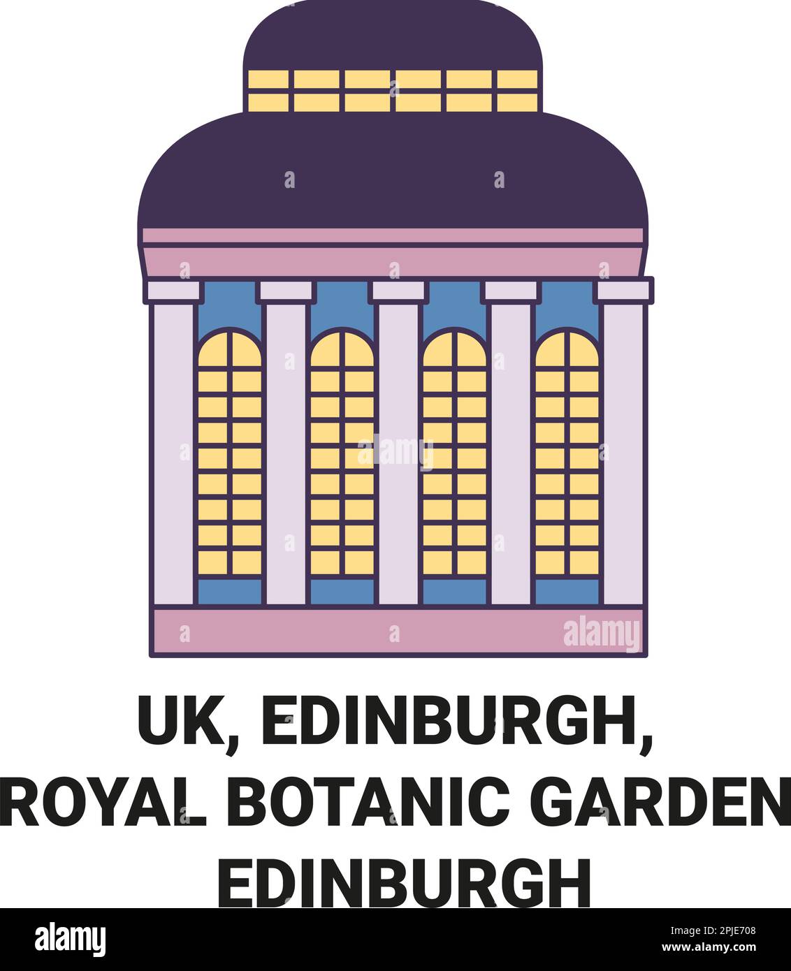 Botanic garden edinburgh spring Stock Vector Images - Alamy