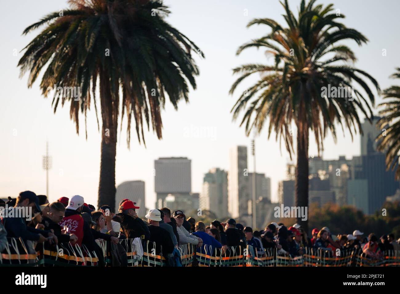 Melbourne, Australia, 2 April, 2023. Formula 1 fans watch on during The ...