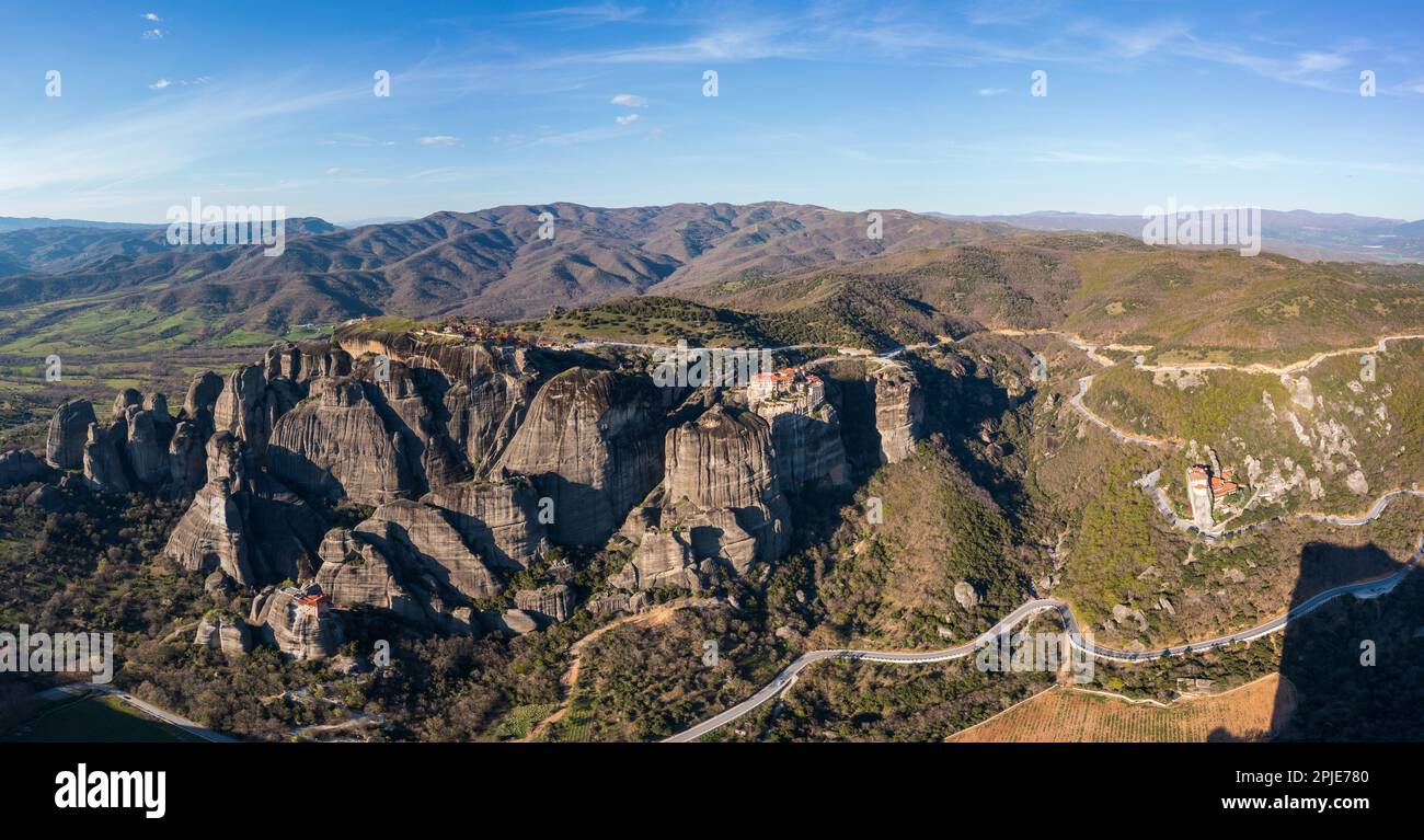 Meteora rock formations hi-res stock photography and images - Alamy