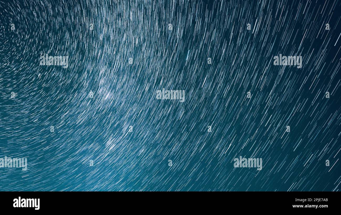 Hyper Trails Of Stars. Bewitching Illusion Of Star Trails. Star And ...