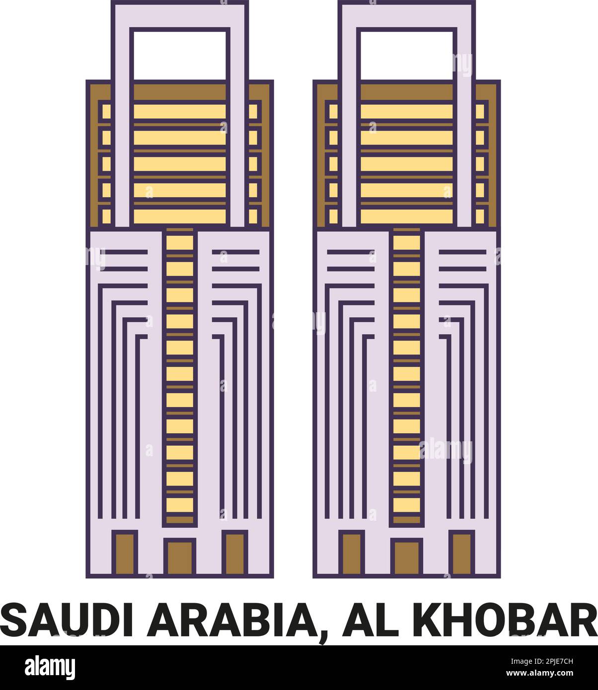 Khobar corniche Stock Vector Images - Alamy